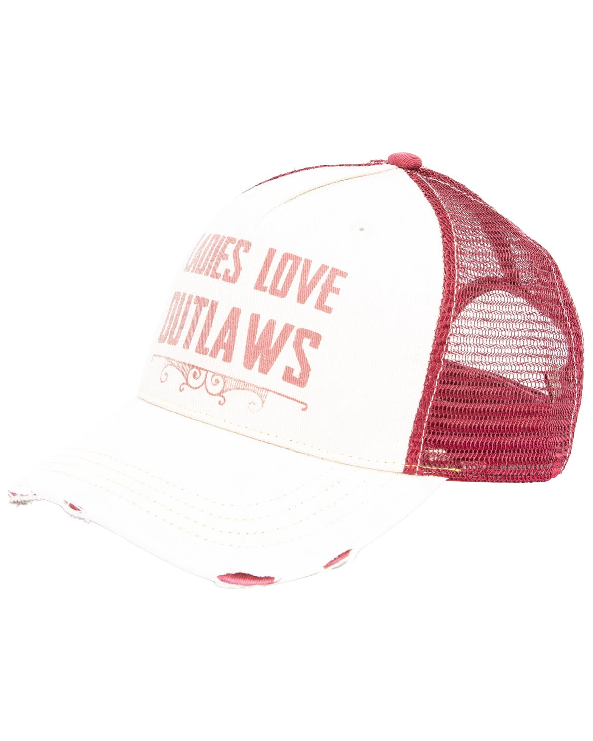 Idyllwind Women's Ladies Love Outlaws Baseball Cap Ivory One Size ...