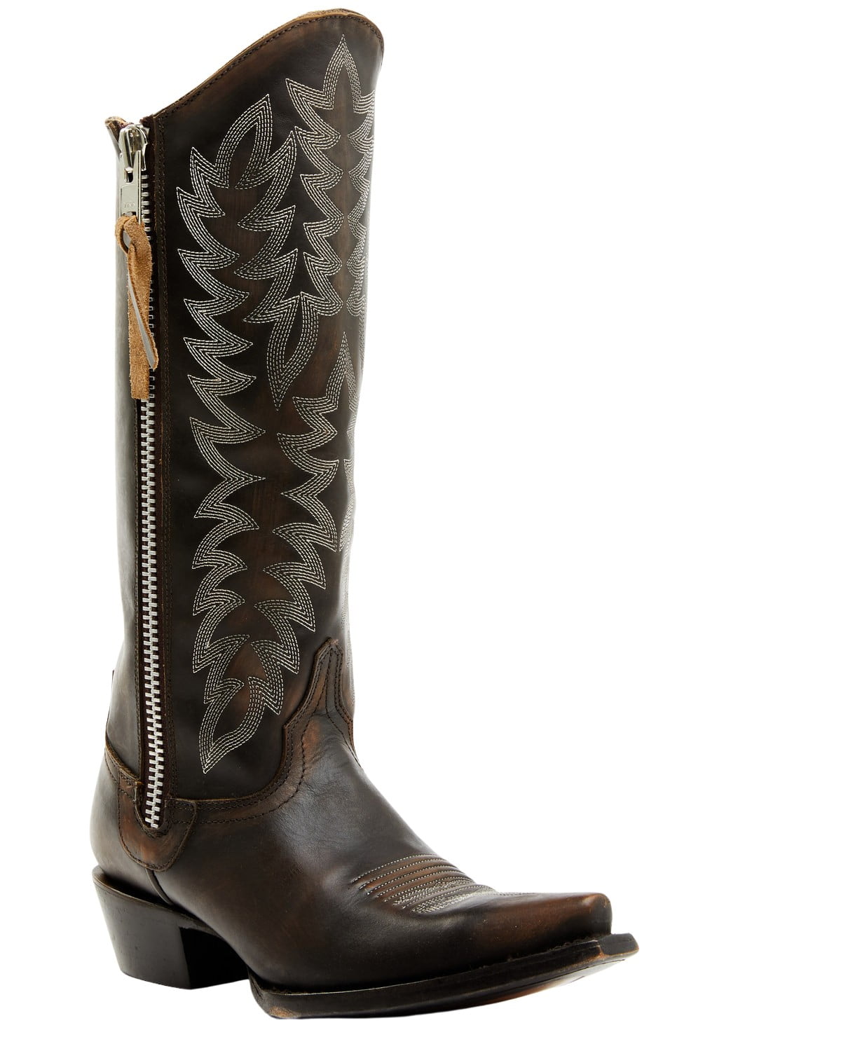 Idyllwind Women's Latigo Side Zip Distressed Tall Western Boot Snip Toe ...
