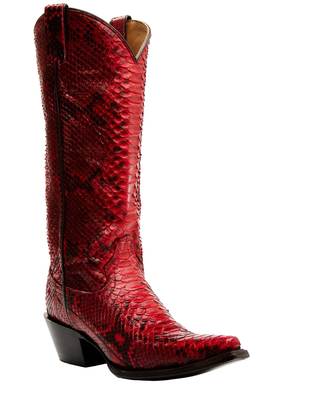 Idyllwind Women's Slay Exotic Python Western Boot Snip Toe Red 8.5 M US ...