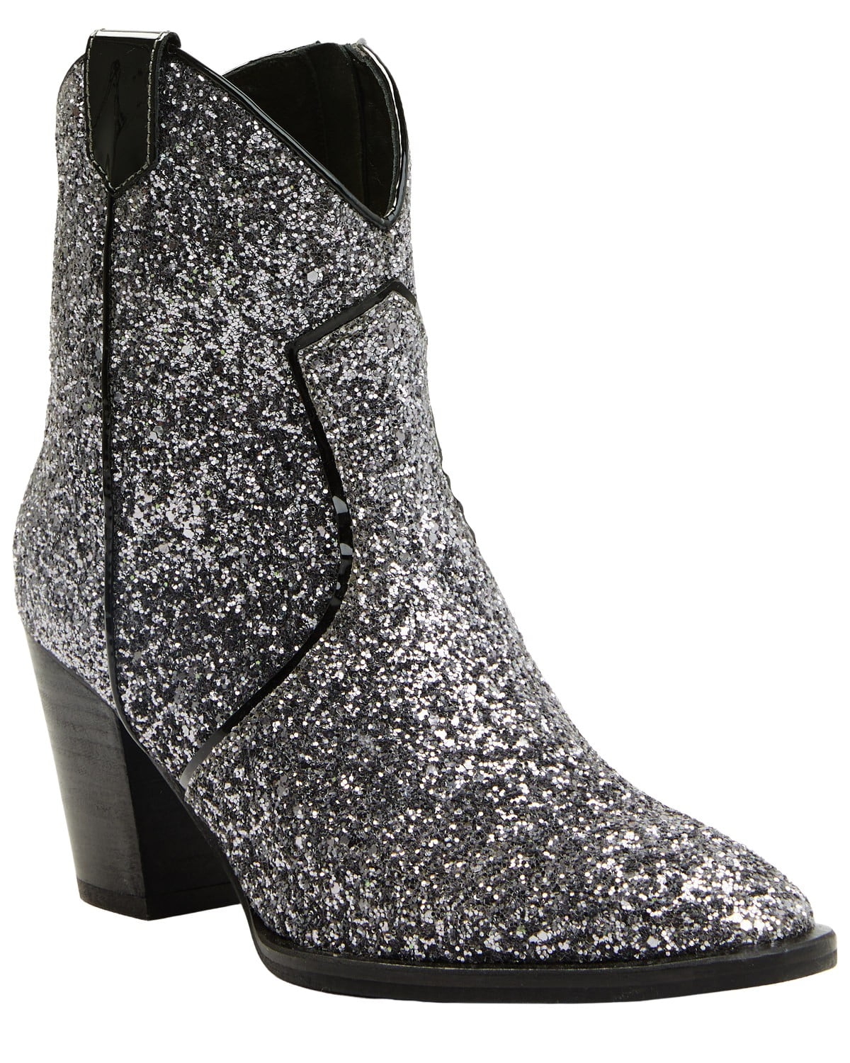 Idyllwind Women's Stop And Stare Western Booties Round Toe Silver 7 M ...