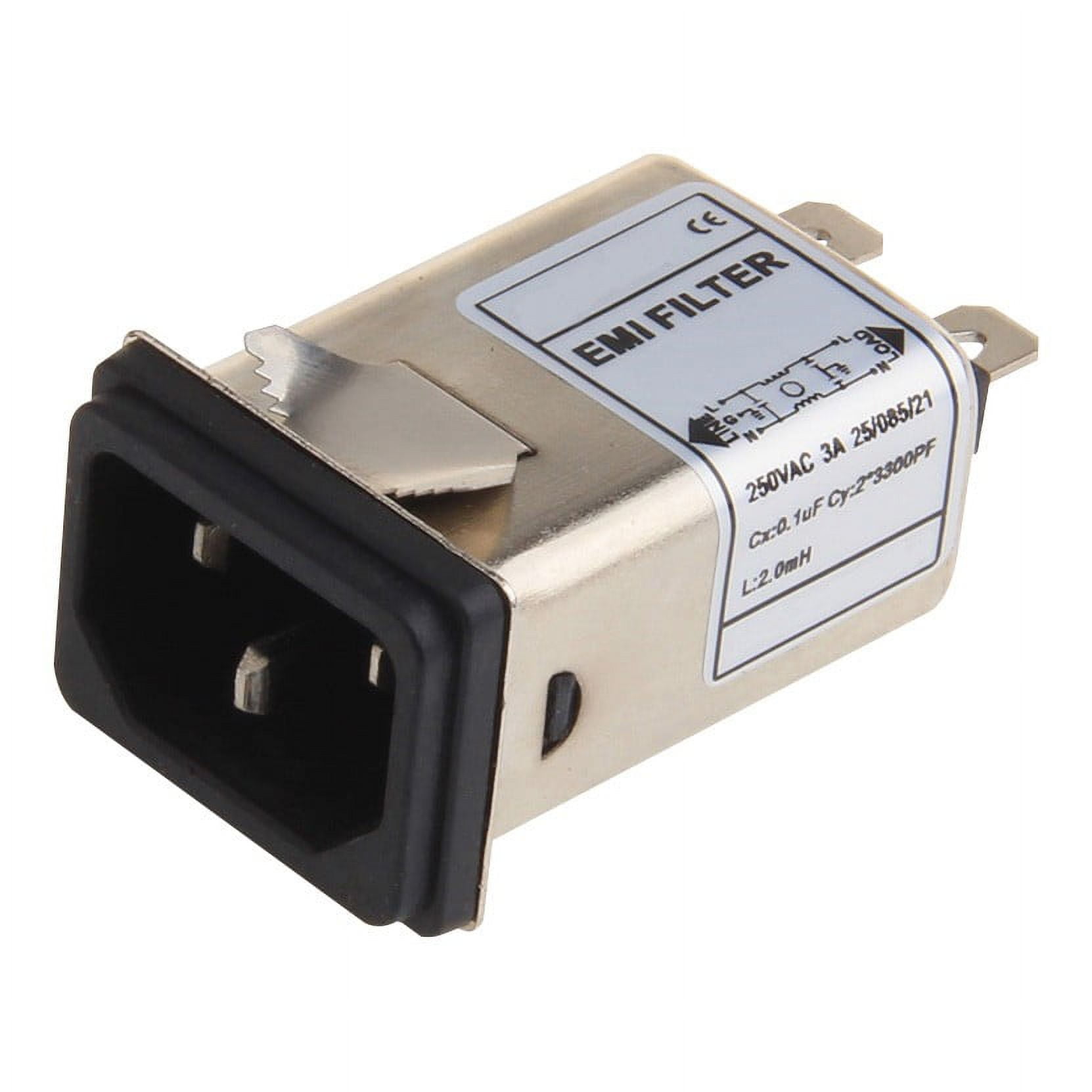 Iec Input Module Ac Power Outlet With Emi Filter Fuse - Walmart.com
