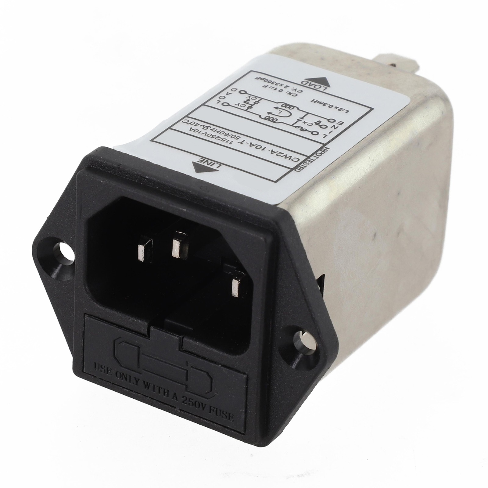 Iec Input Module Ac Power Outlet With For Emi Filter Fuse Cw2A/Ar YIWEI ...