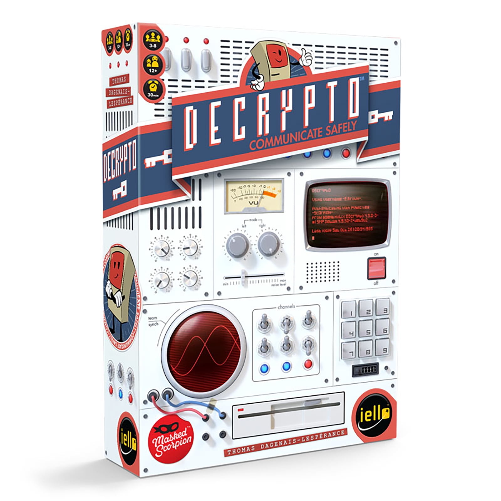 Iello Decrypto Board Game for 3-8 Players, 12+ Age, 30 Min Play Time ...