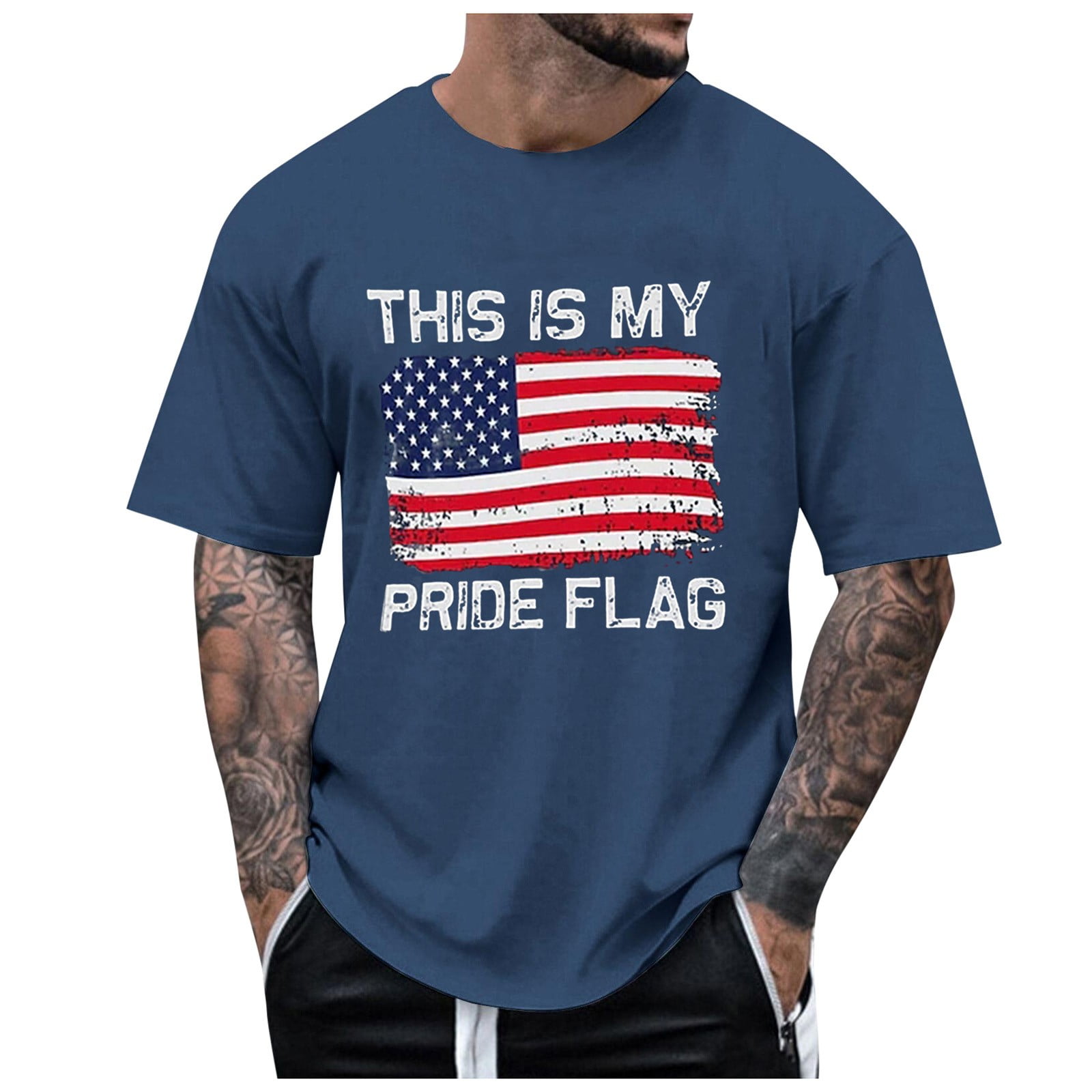 Ierhent Independence Day Clothing Mens Country Shirts Men's American ...