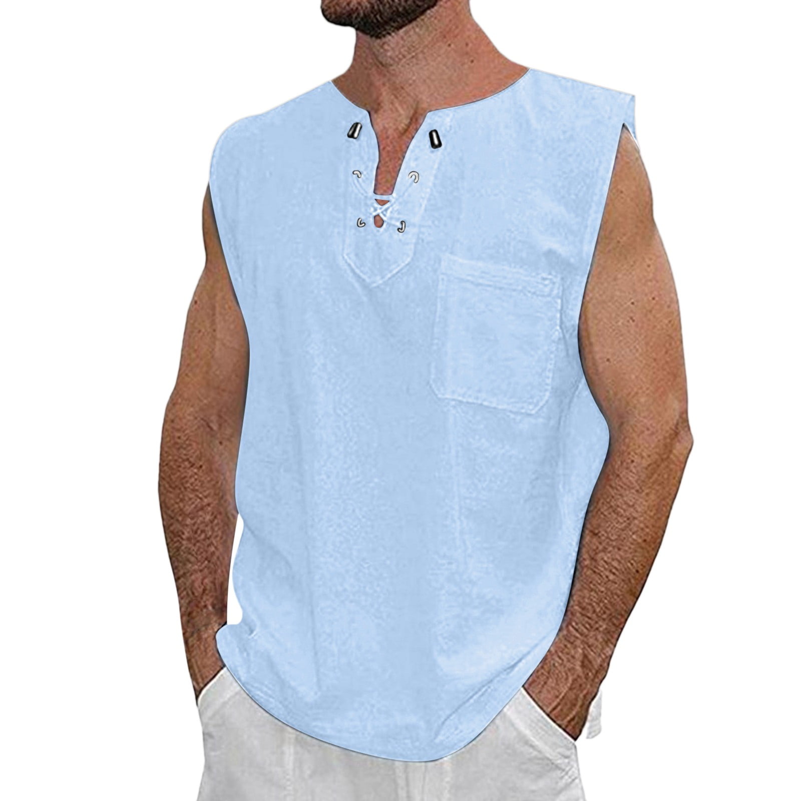 Ierhent Mens Tank Toos Men's Drop Arm Tank Top Gym Workout Stringers ...