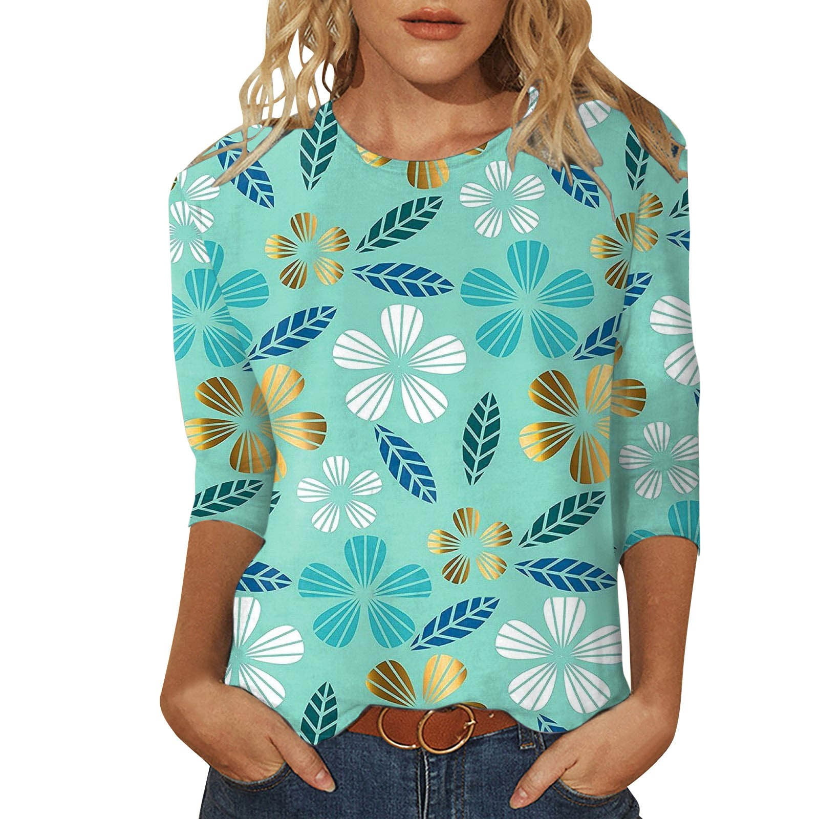 Ierhent T Shirts For Women Womens Long Sleeve Crop Tops Basic Slim