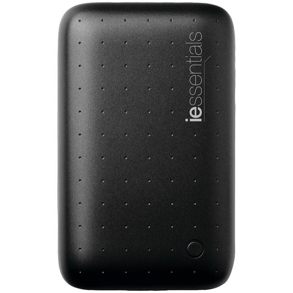 Iessentials 6,000mAh Power Bank in Black - Walmart.com