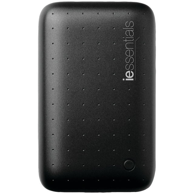 Iessentials 6,000mAh Power Bank in Black - Walmart.com