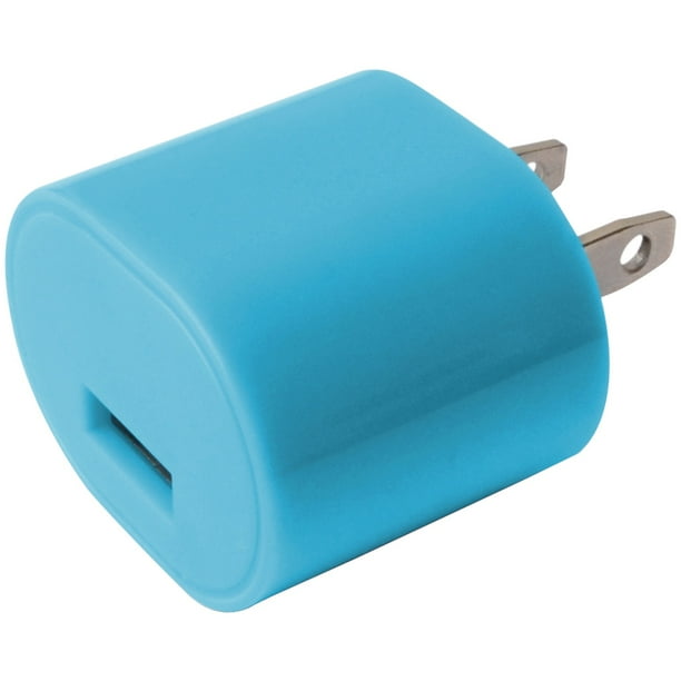 Iessentials Ie-ac1usb-blu 1-amp Usb Wall Charger (blue) - Walmart ...