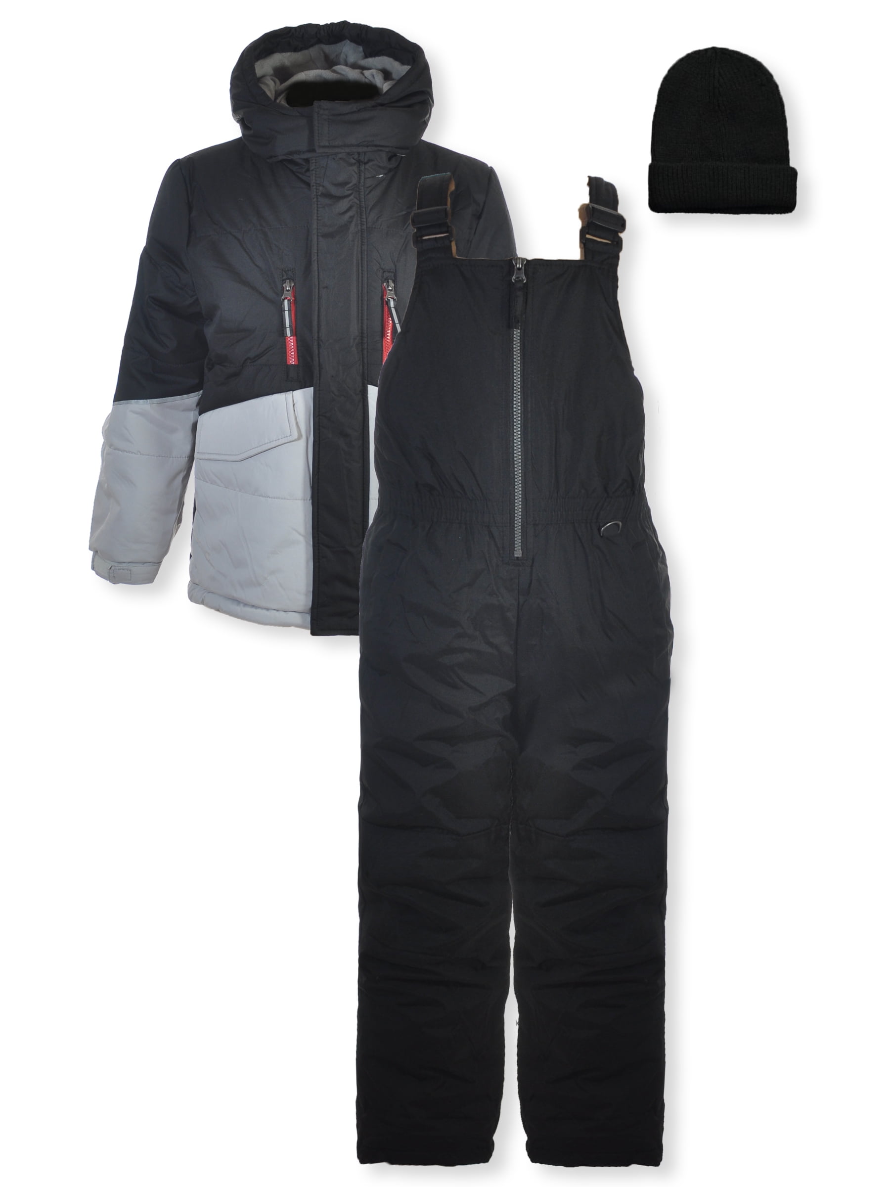 Iextreme Boys' 2-Piece Snowsuit Jacket Set Outfit - black, 8 (Big Boys ...