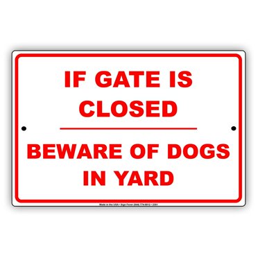 Beware Of Dog Sign Belgian Malinois Warning Sign Aluminum Metal Tin ...