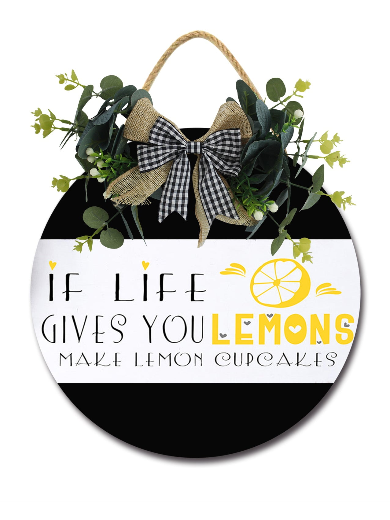 If Life Gives You Lemons Sign for Front Door Hanging Seasons Sign ...