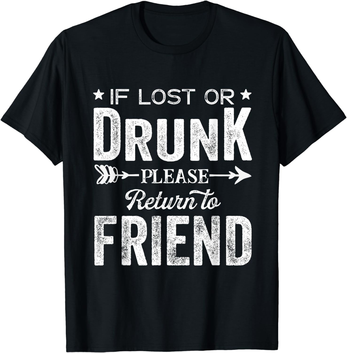 If Lost Or Drunk Please Return To Friend Gift for Women Men T-Shirt ...