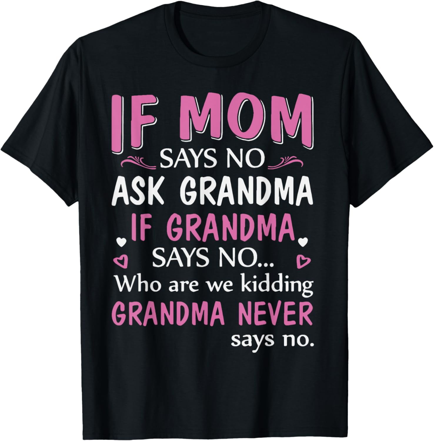 If Mom Says No Ask Grandma If Grandma Says No T-Shirt - Walmart.com