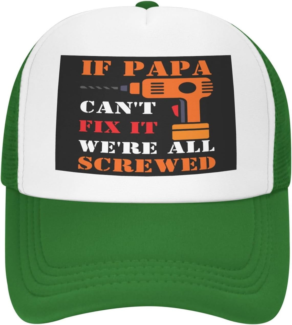 If Papa Can't Fix It We're All Screwed Mesh Hat Men Women Baseball Cap ...