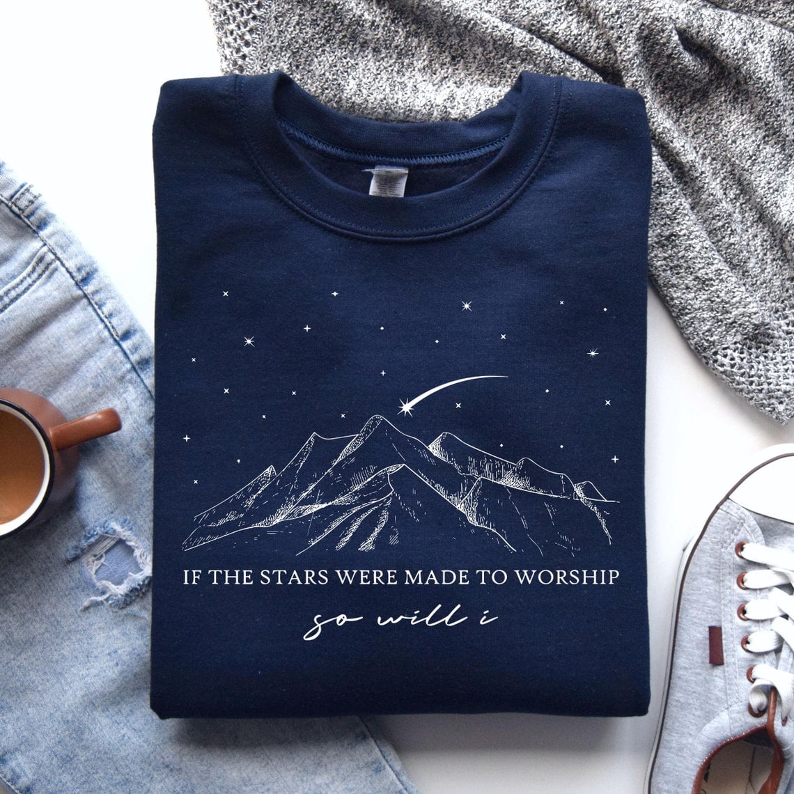 If The Stars Were Made To Worship T-shirt, Christian T-shirt, Faith ...