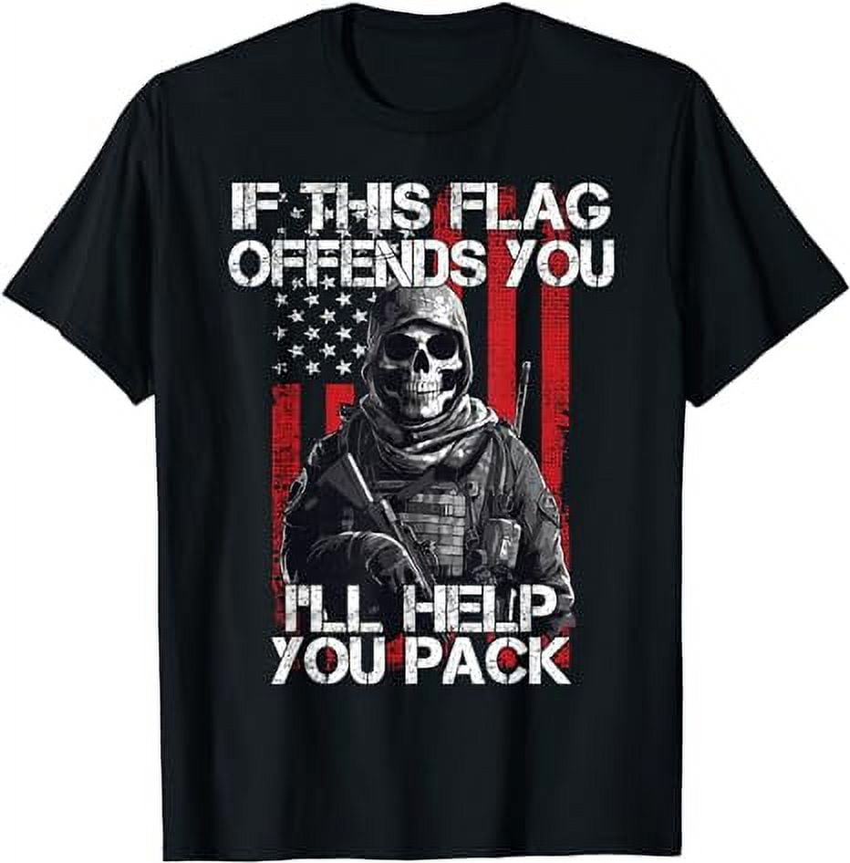 If This Flag Offends You, 4th Of July US Flag, USA Patriotic T-Shirt ...