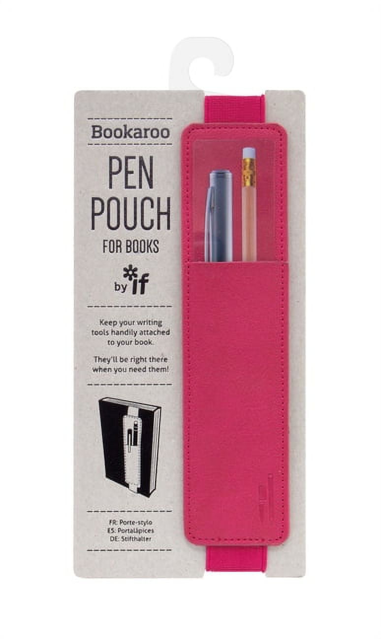 If USA Pencil Case Bookaroo Pen Pouch Leather, Gray - Walmart.com