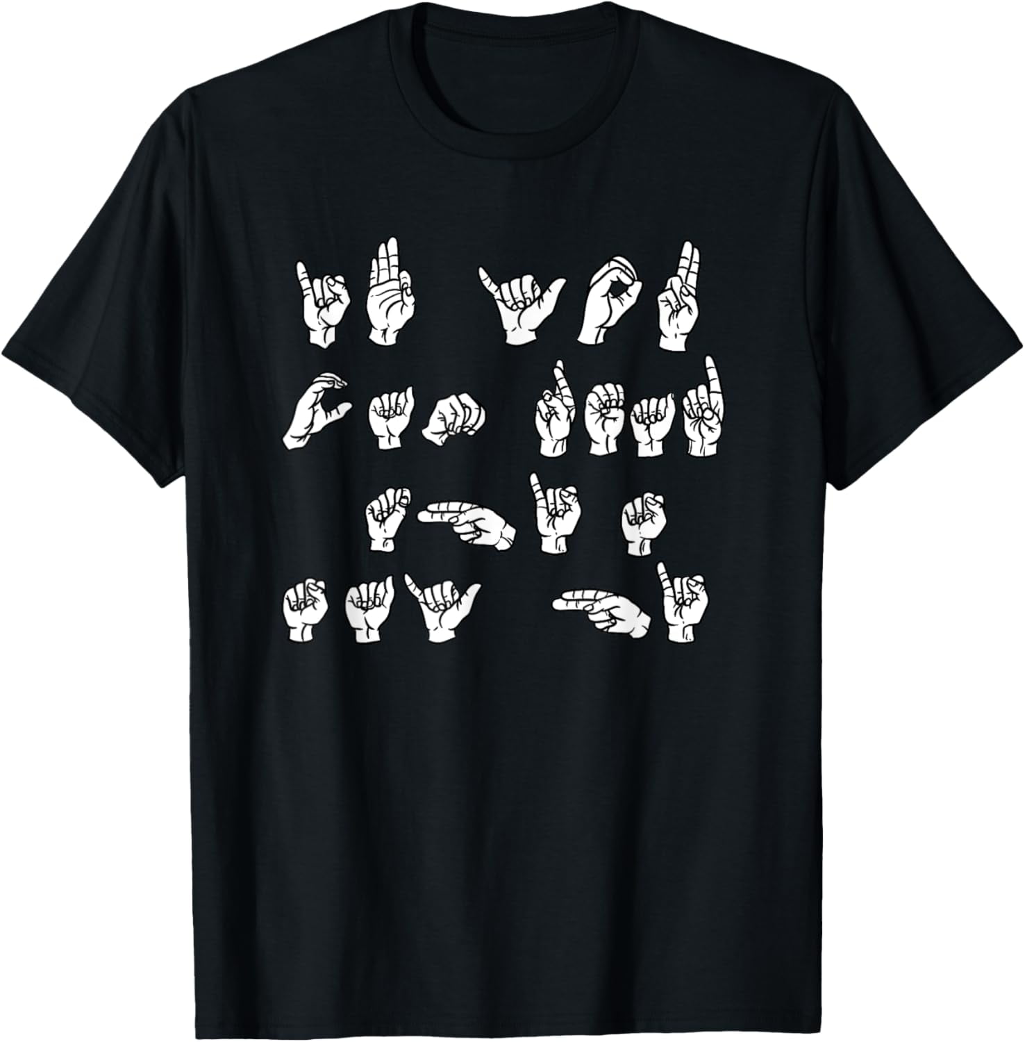 If You Can Read This Say Hi American Sign Language ASL T-Shirt ...