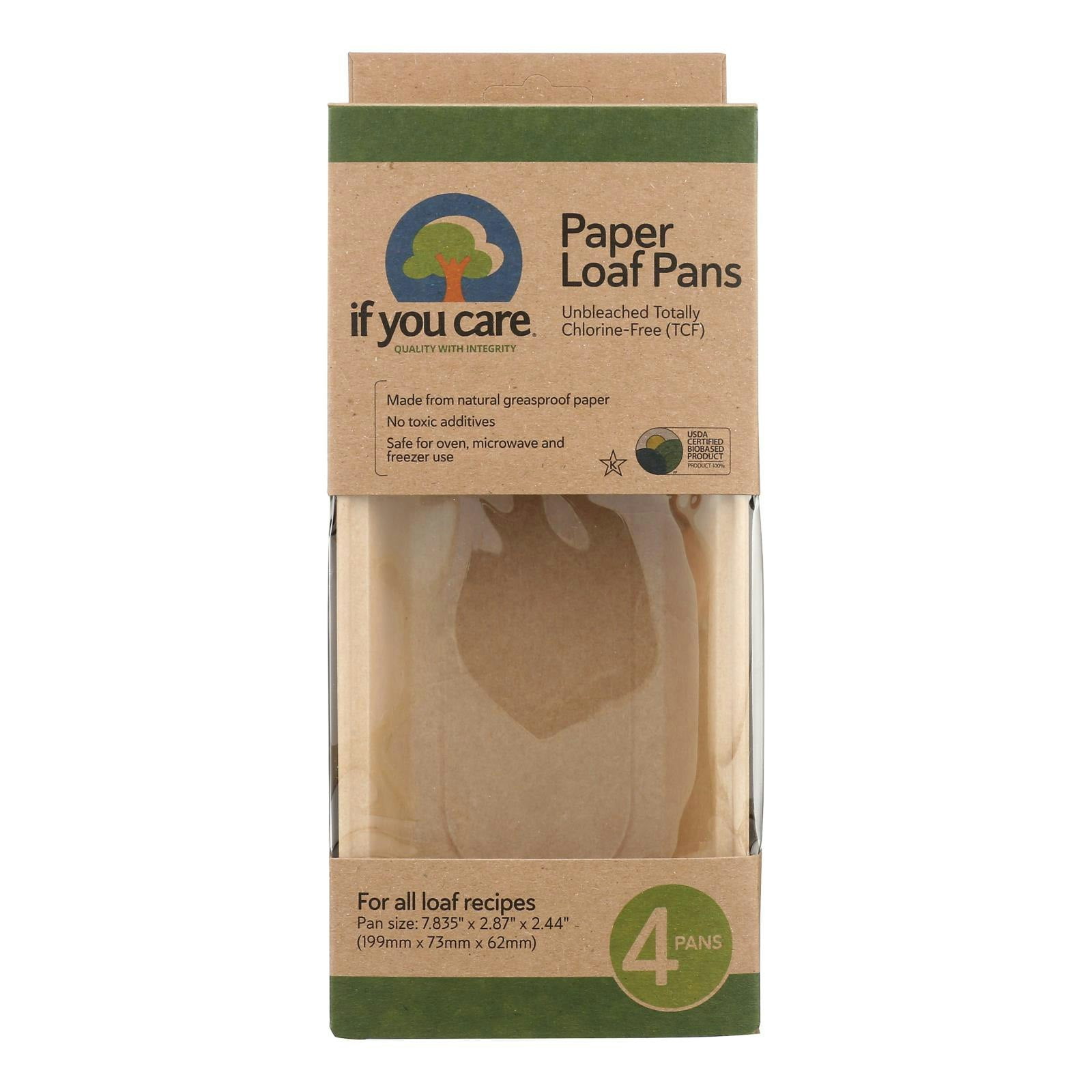 If You Care Baking Loaf Paper Pans 4 Pc (Pack Of 6) - Walmart.com