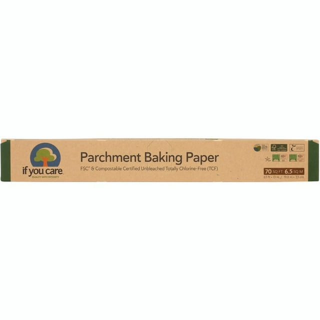 If You Care Parchment Baking Paper, Unbleached, 70 Sq Ft, 1 Ct ...