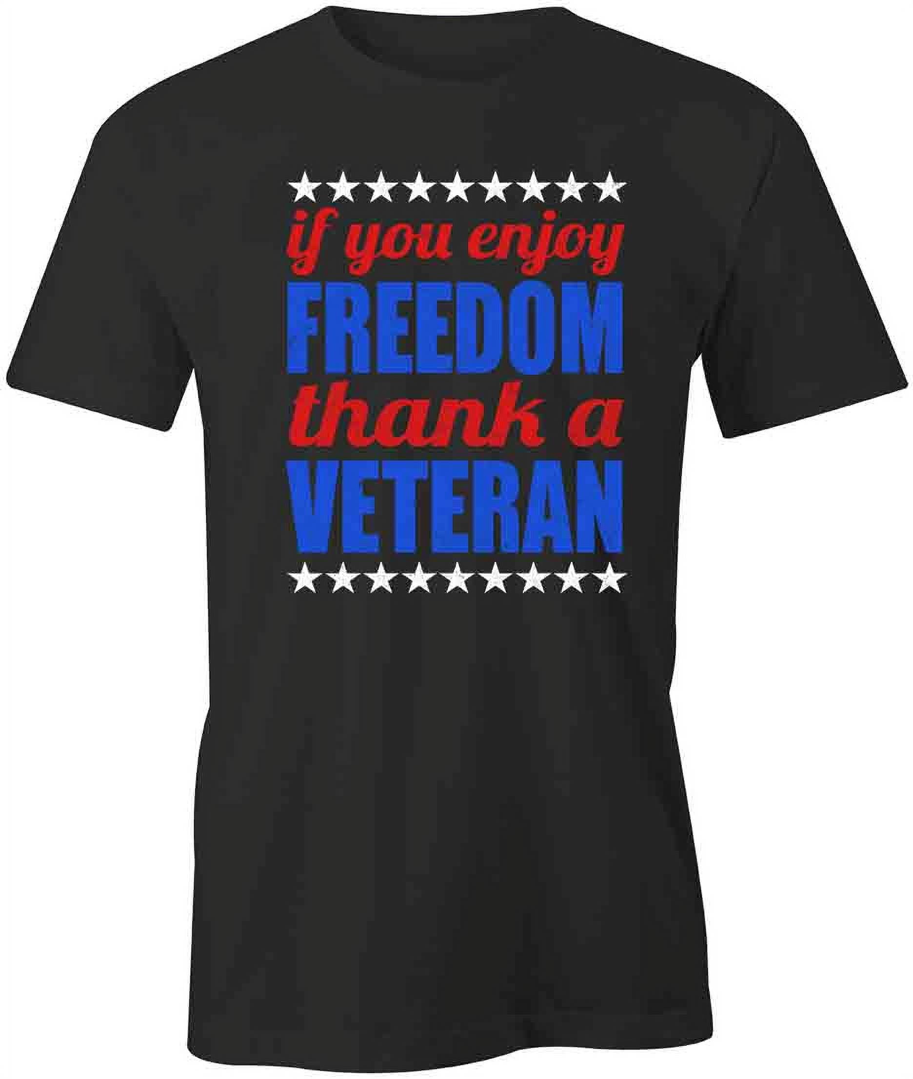 If You Enjoy Freedom T-Shirt | Patriotic American Black Tee Gift ...