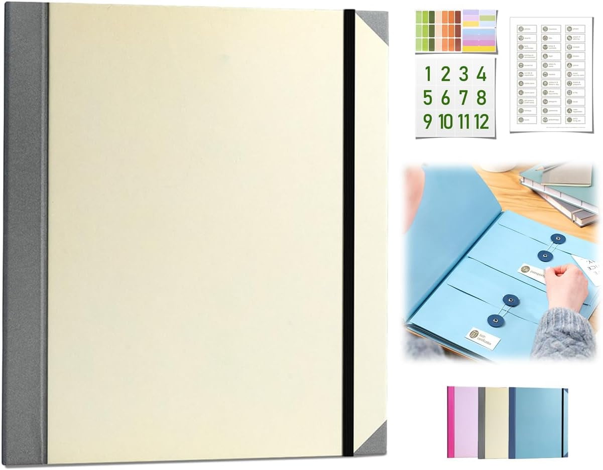 Life Organizer Folio "If I Die" Binder Organizer - Life Document Folio ...