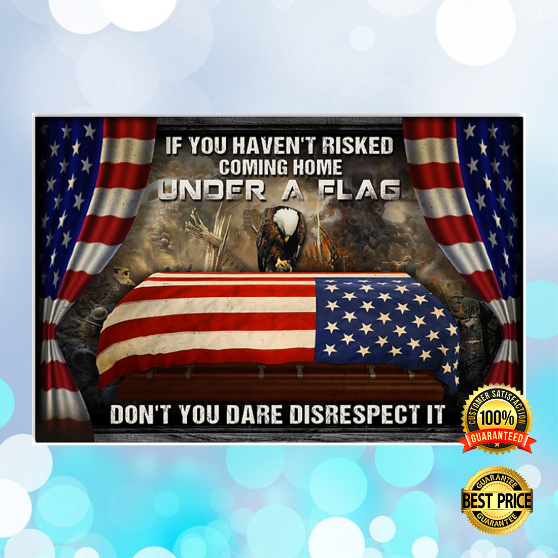 If you haven't risked coming home under a flag don't you dare ...