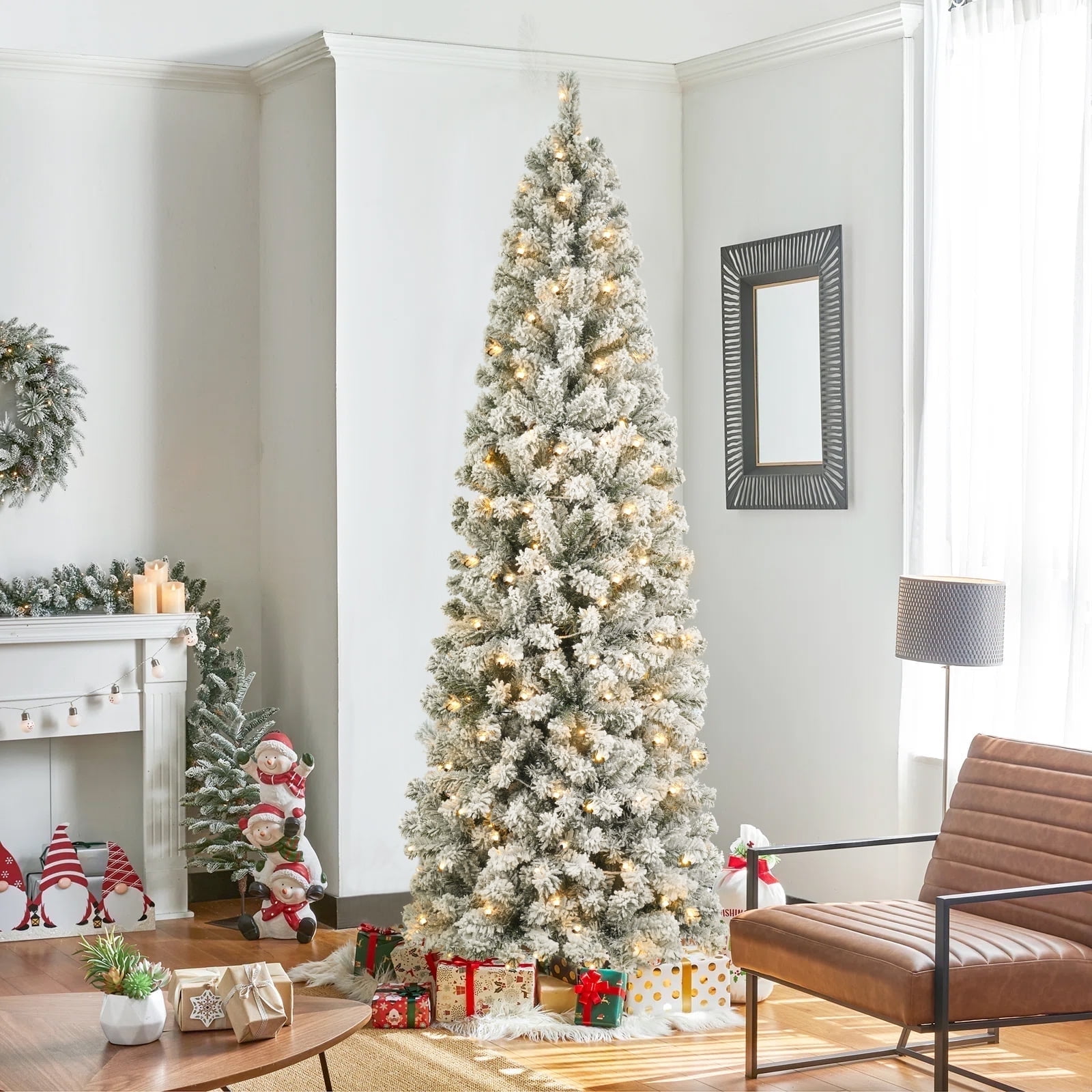 Decorating Slim Christmas Tree