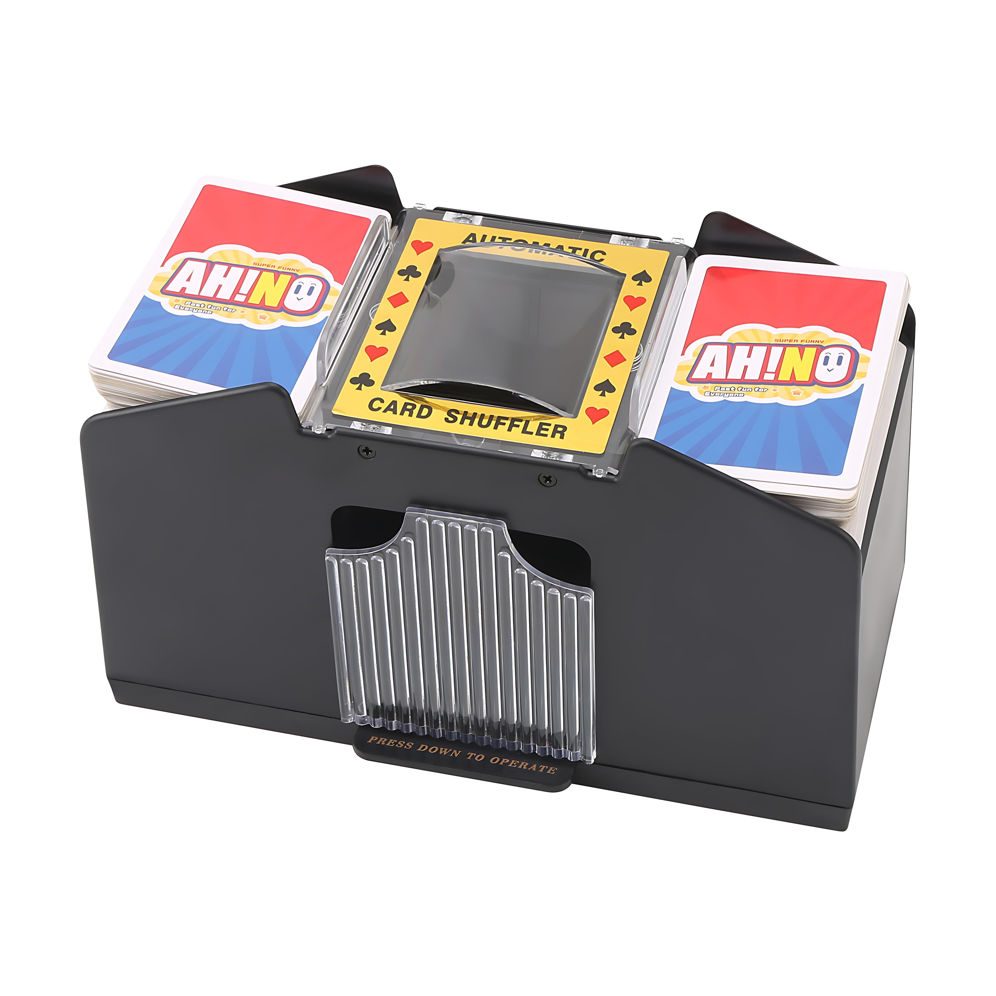 Ifcow Quiet Battery Operated 4 Decks Automatic Card Shuffler, Electric ...