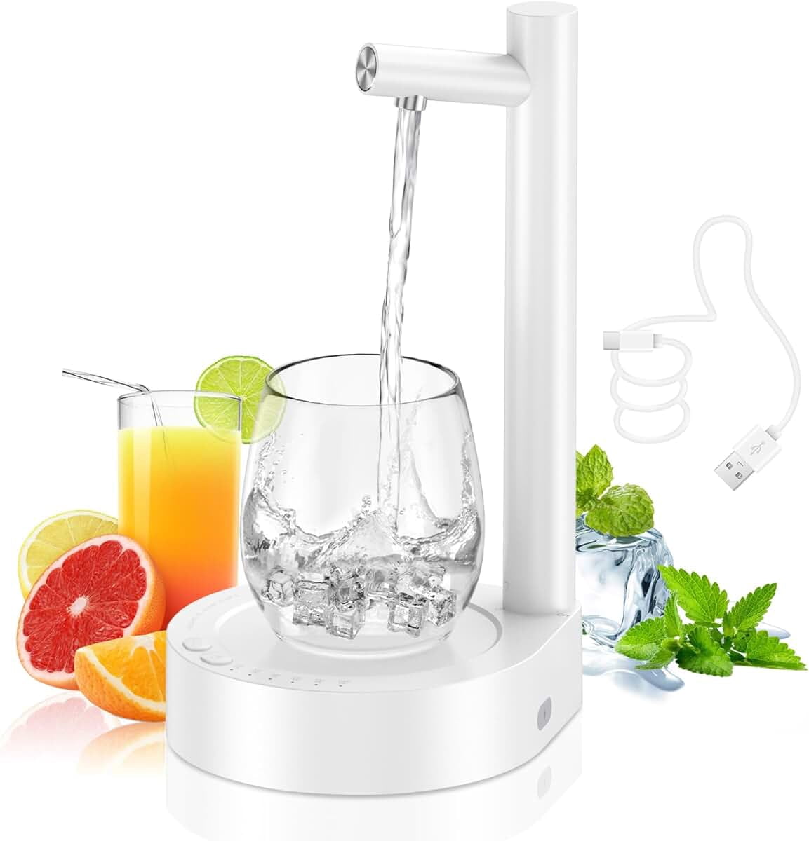 Ifcow Automatic Desktop Water Dispenser with USB Charging,Portable ...