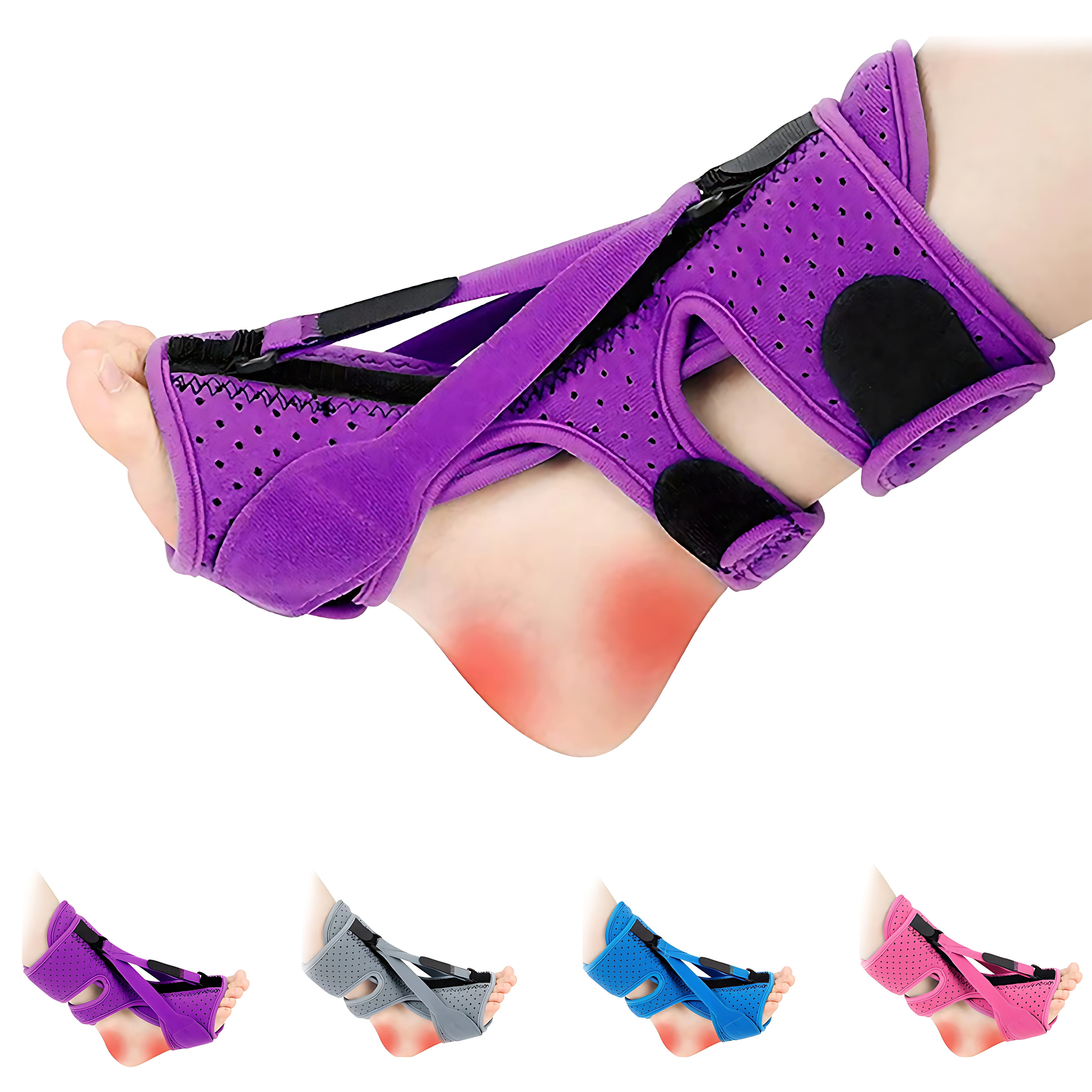 IFCOW Therapeutic Plantar Fasciitis Night Splint, 2 Pack Ankle Brace ...