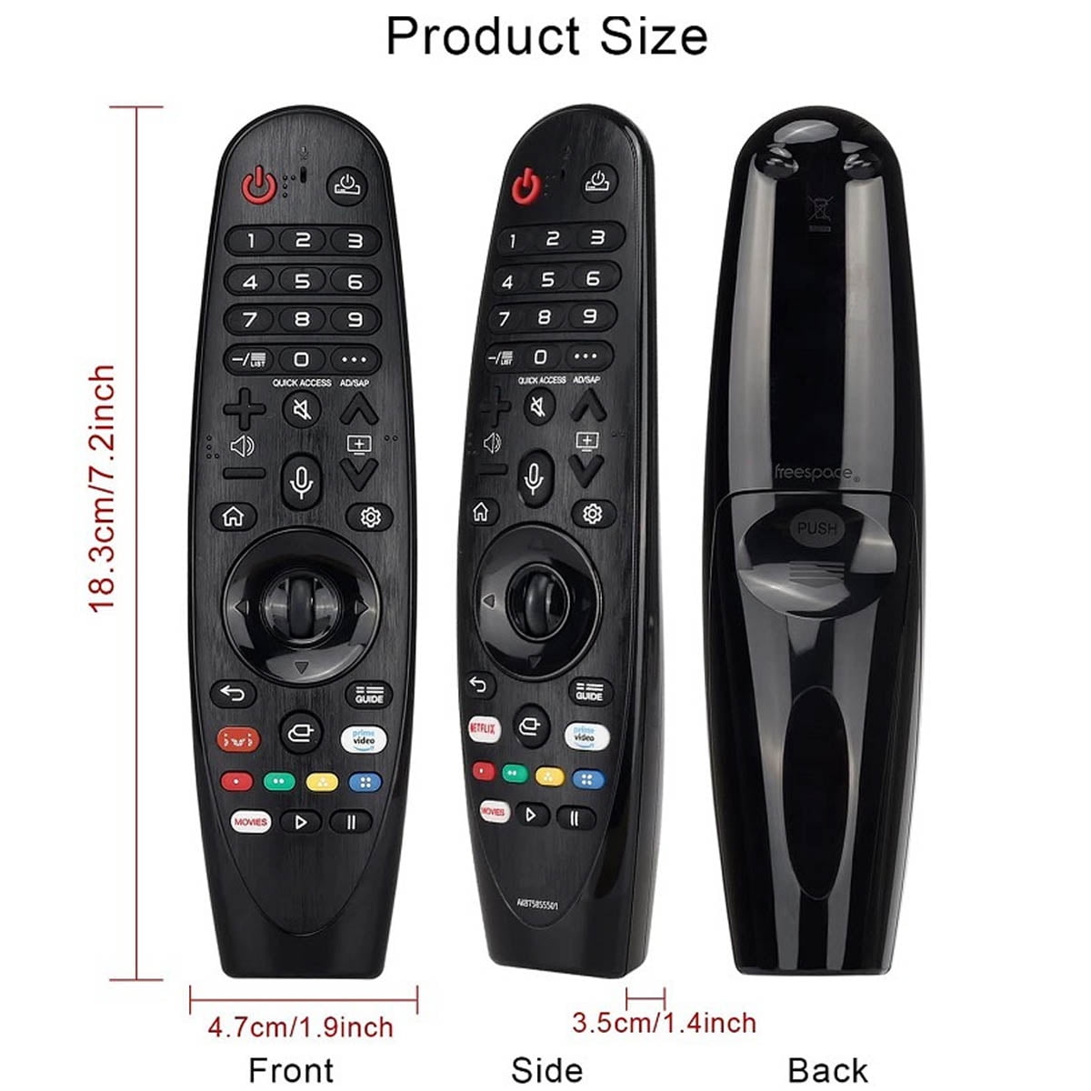 Ifcow Voice Magic Remote for LG AN-MR20GA AN-MR19BA Smart TV Magic ...