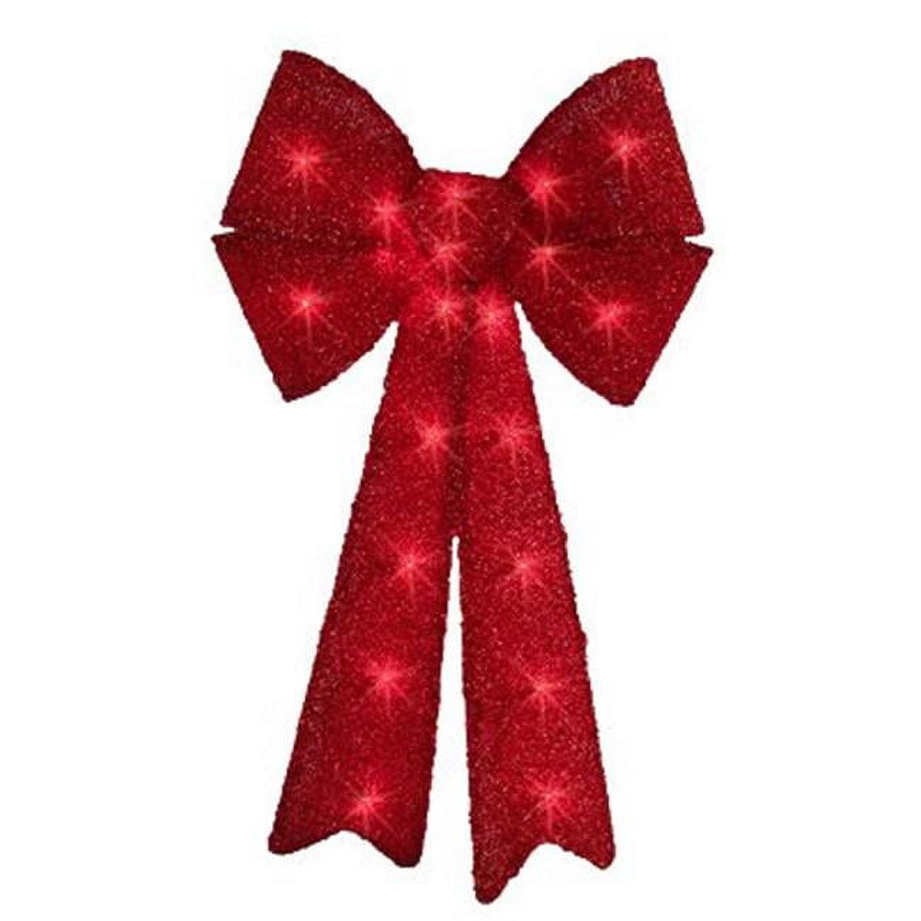 Ig Design Group Americas, Inc. 12x24 RED Tinsel Bow 6 Pack - Walmart.com