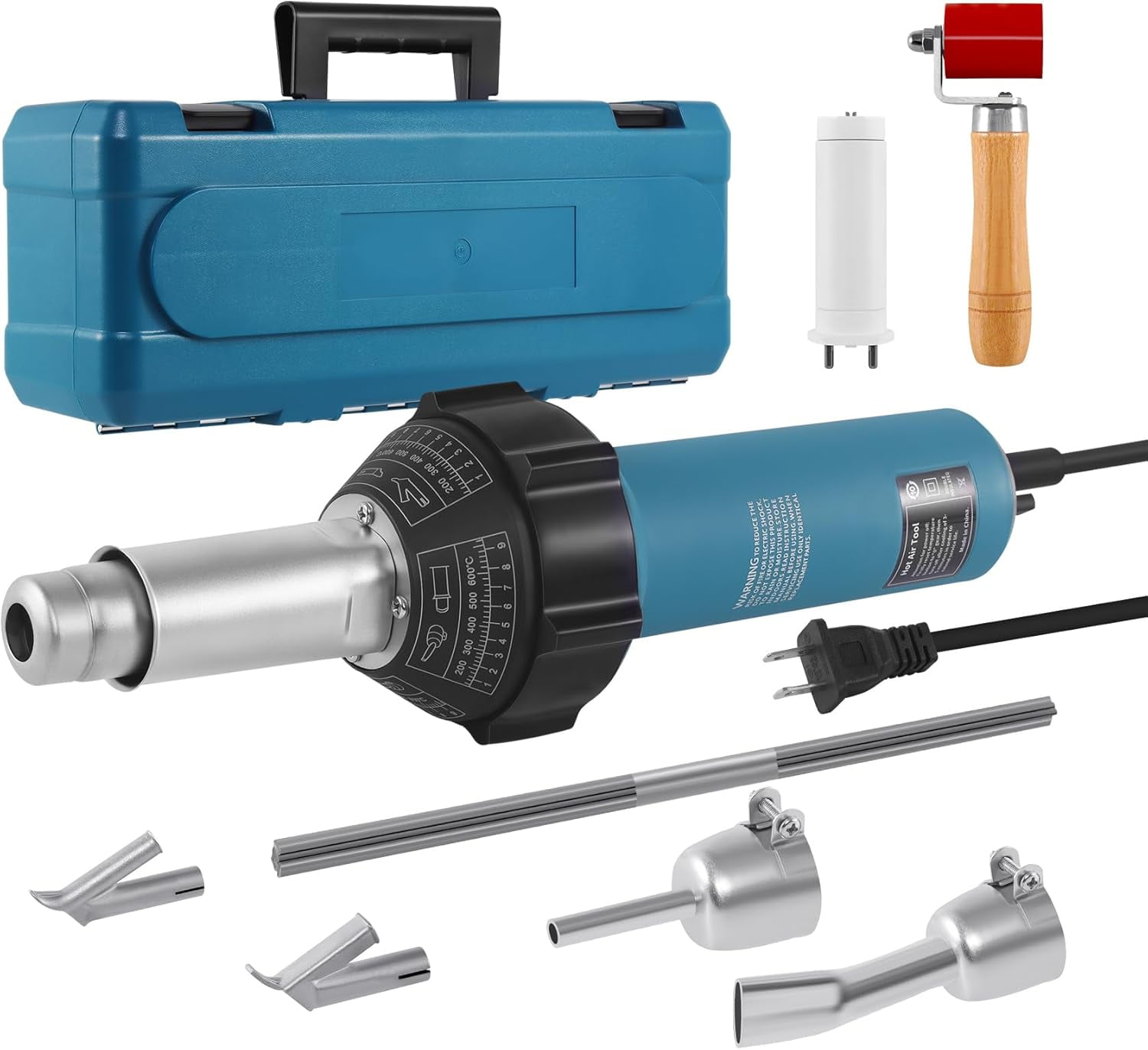 Iglobalbuy 1600W Hot Air Welder Heating Gun Kit, Handheld Hot Air Vinyl ...