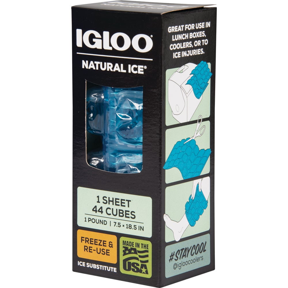 Igloo 1 Lb. Maxcold Thermocooler with Flexible Ice Cube Sheet, Blue - Walmart.com