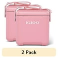 (2 pack) Igloo 11 QT Tag-A-Long Hard Sided Cooler, Pink - Walmart.com