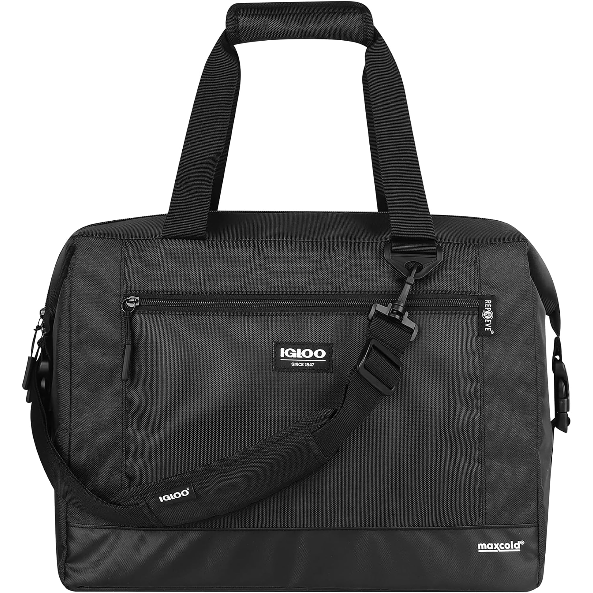 Igloo 16-Can MaxCold Evergreen Tote Bag Cooler - Black - Walmart.com