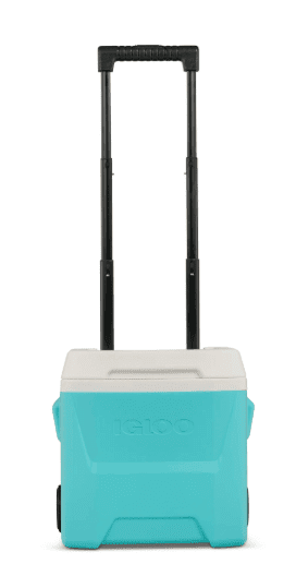 Igloo 16 QT Hard Sided Ice Chest Cooler with Wheels, Aqua Blue Igloo 16 ...