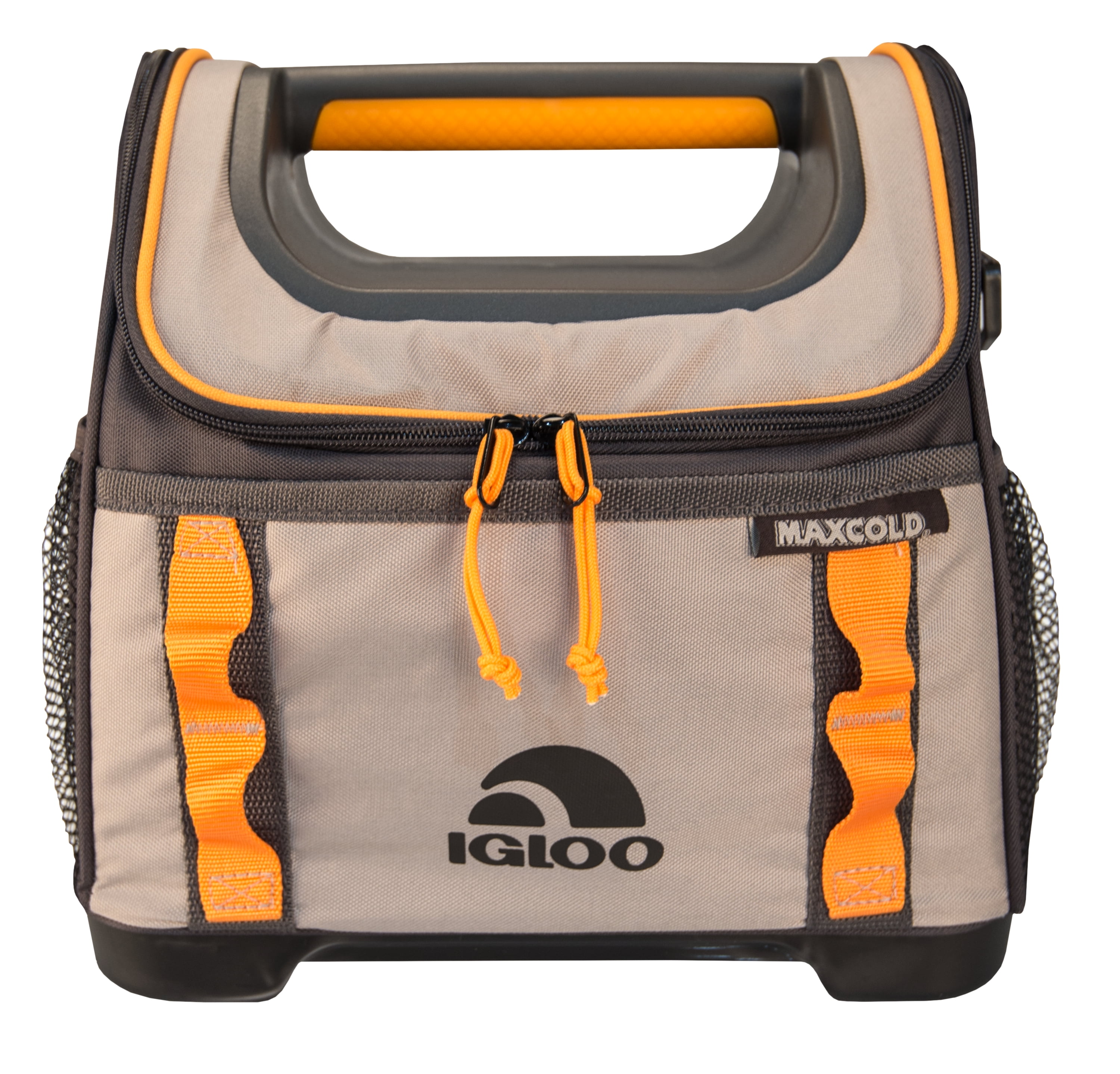 Igloo Soft-Sided Cooler with Adjustable Shoulder Strap, Brown, MaxCold Insulation, Picnic/Beach ...