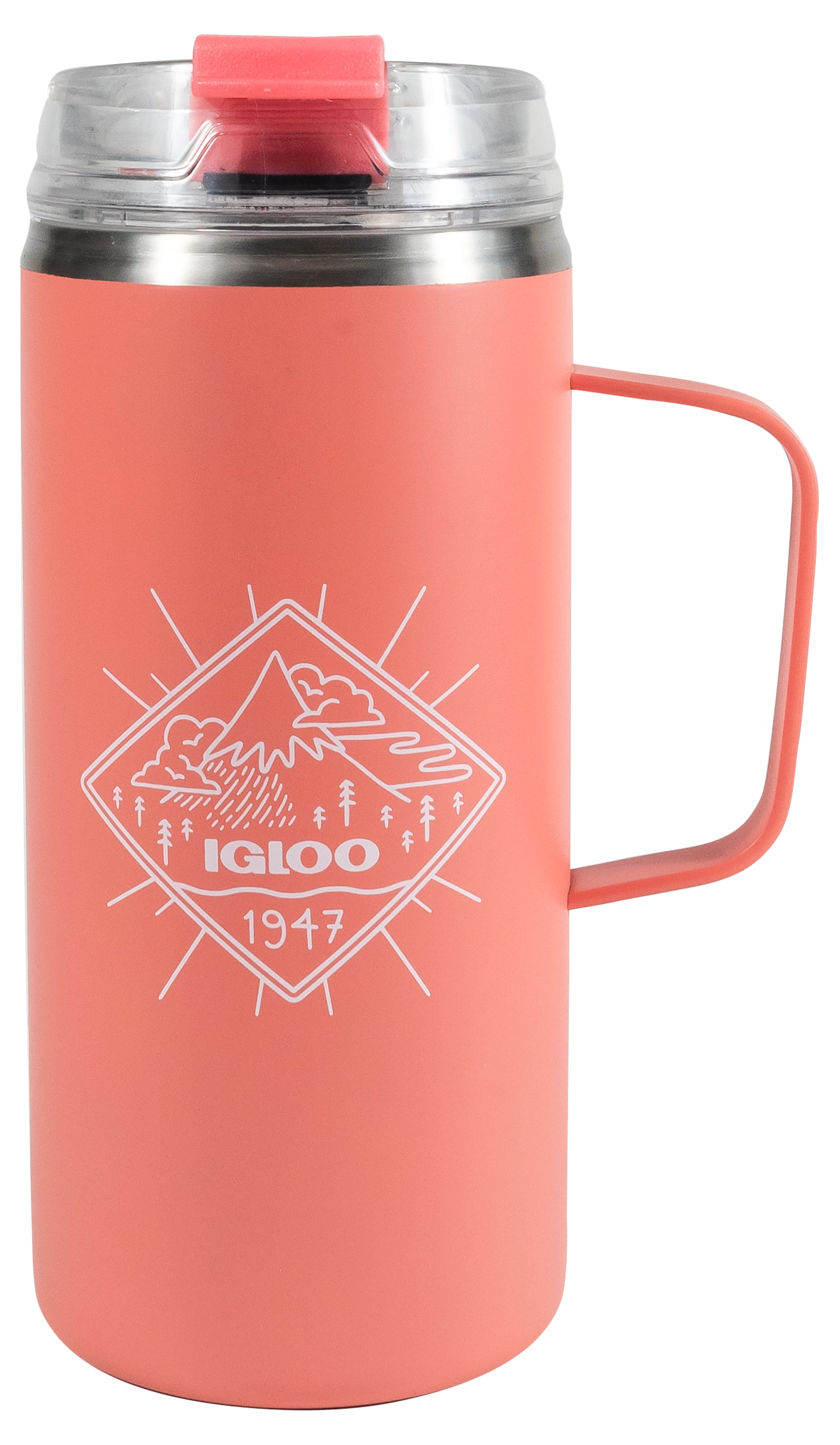 Igloo 18 oz Stainless Steel Leak-Proof Travel Mug, Pink - Walmart.com