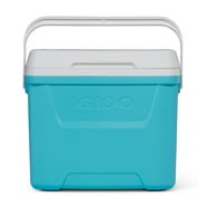 Igloo 48QT Laguna Ice Chest Cooler with Handle, Hard-sided, Aqua Blue and White - Walmart.com