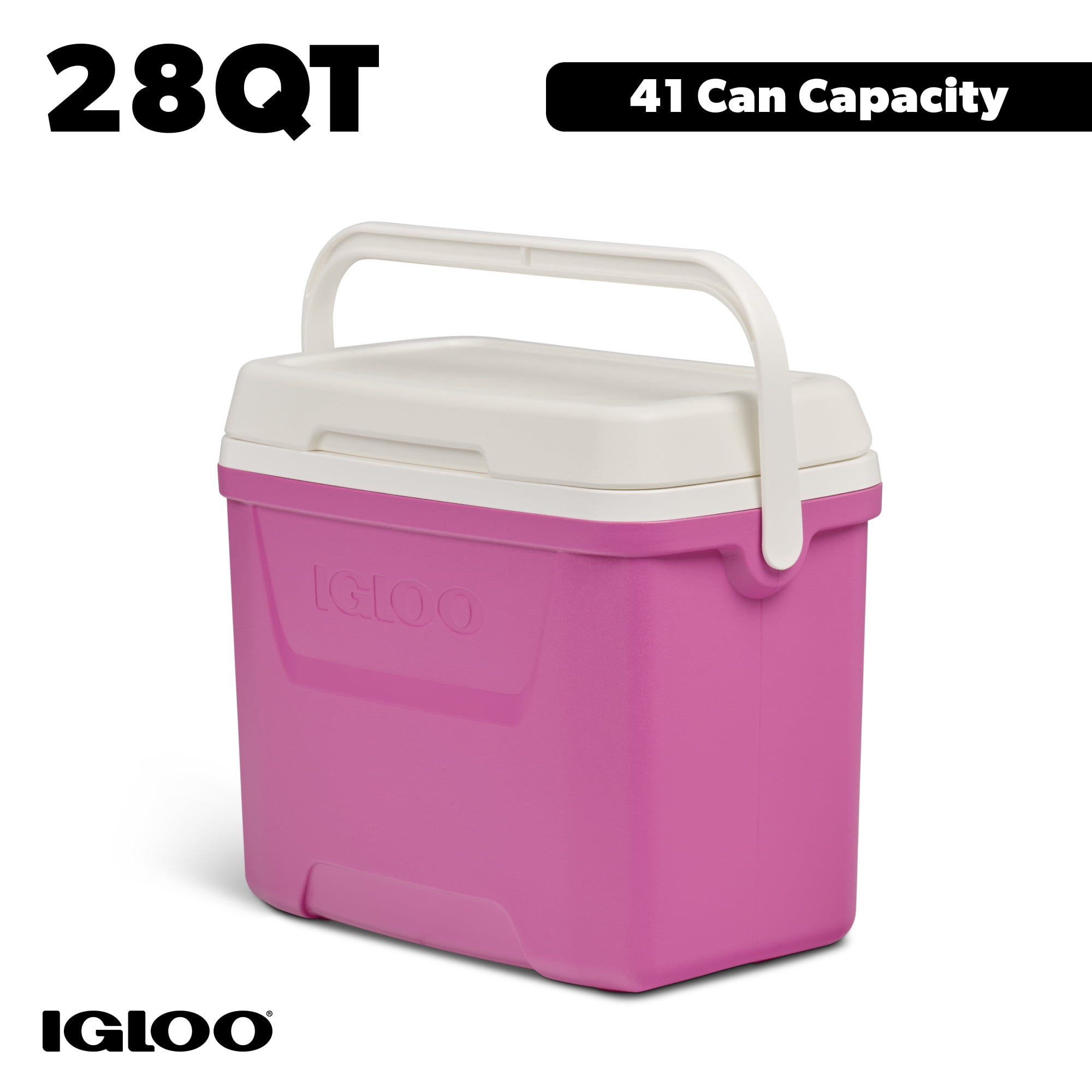 Igloo 28 QT Laguna Hard-Sided Ice Chest Cooler, Pink - Walmart.com