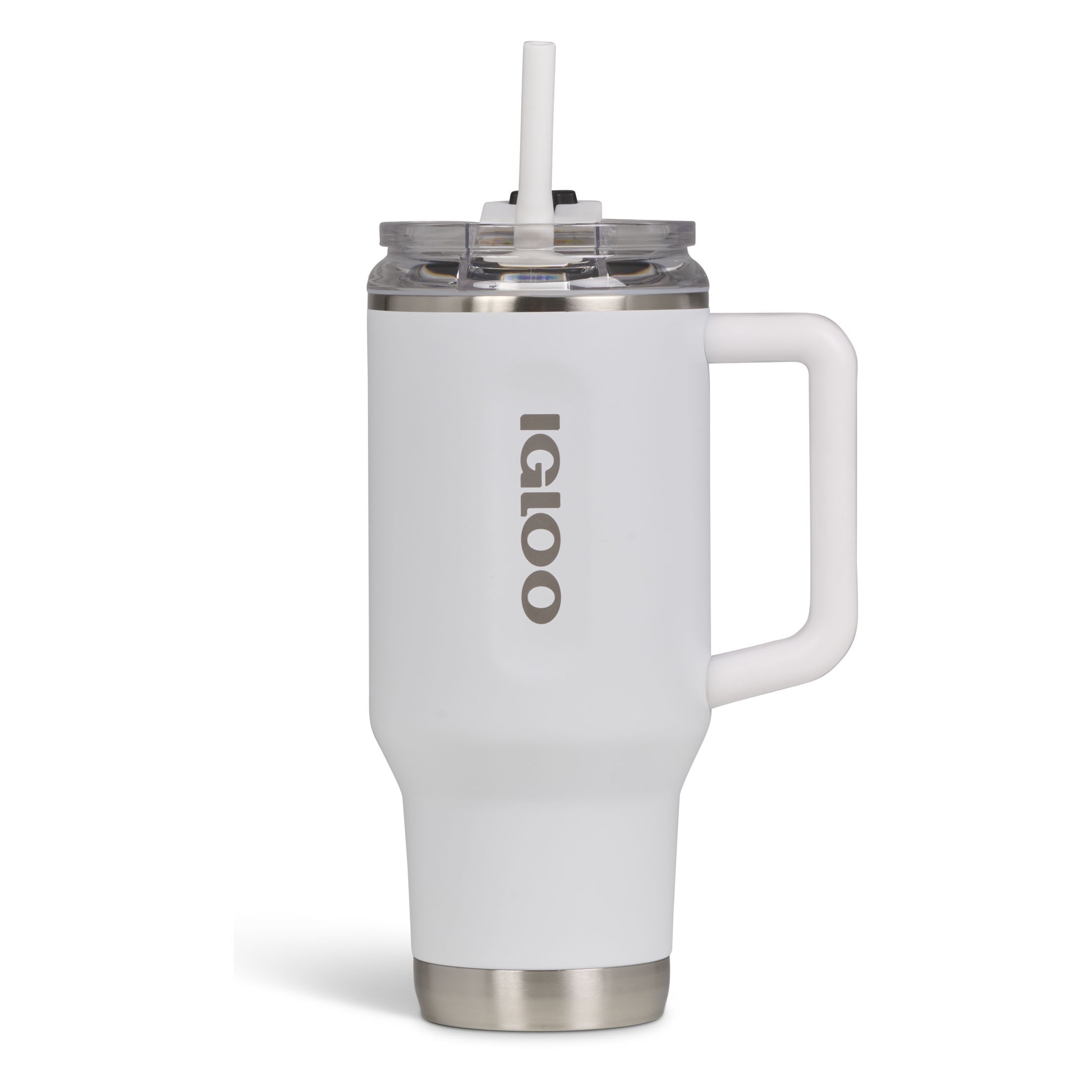 Igloo 32 oz Flip 'n' Sip Travel Mug, White - Walmart.com