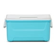 Igloo 48QT Laguna Ice Chest Cooler with Handle, Hard-sided, Aqua Blue and White - Walmart.com