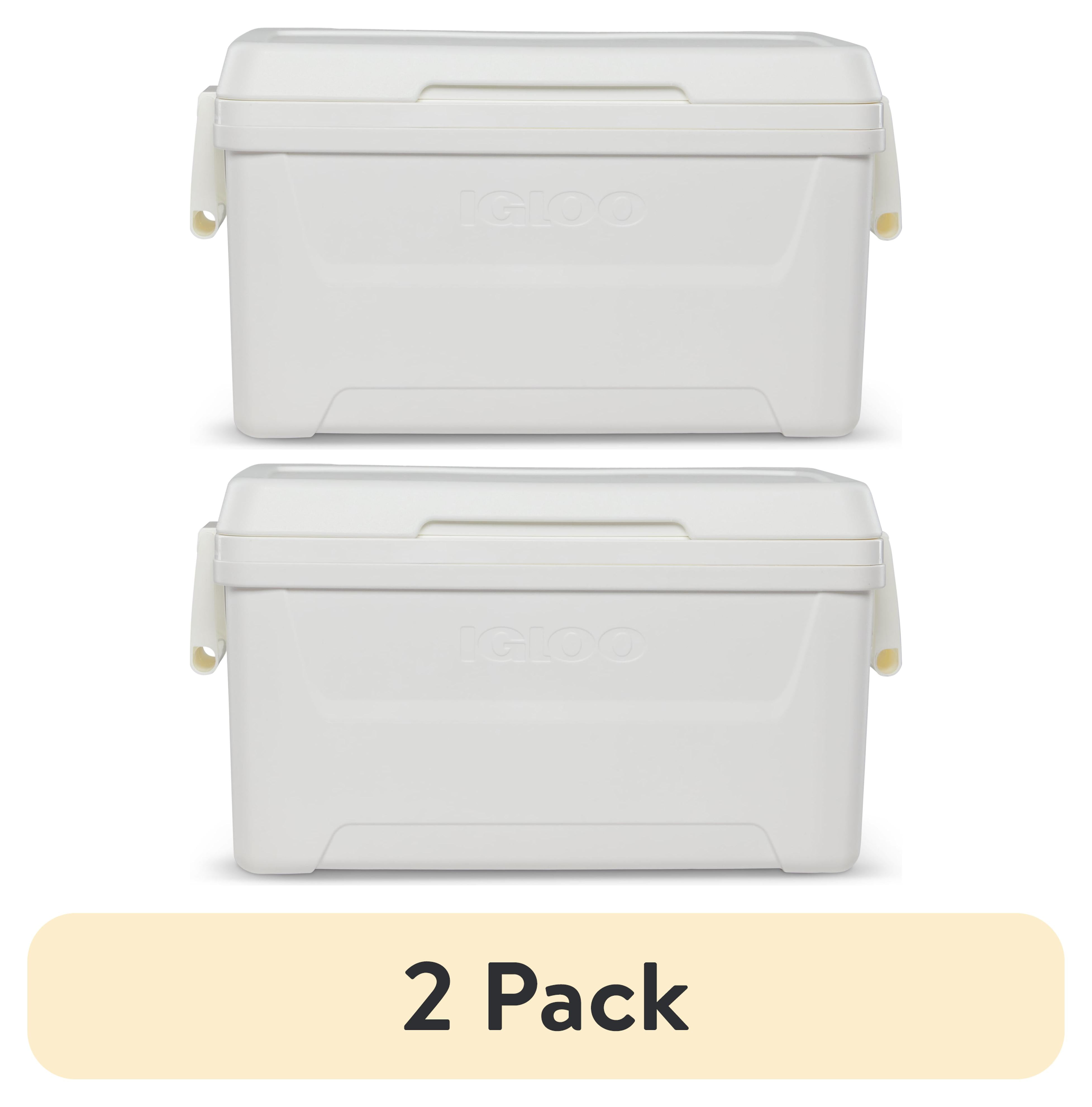 (2 pack) Igloo 48 QT Laguna Hard Sided Ice Chest Cooler, White - Walmart.com