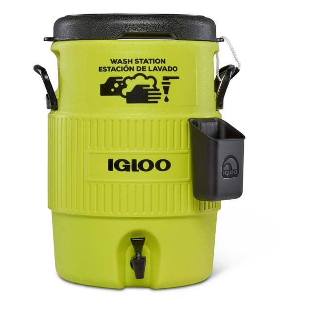 Igloo Portable 5 Gallon Water Jug for Hand Washing - Acid Green ...