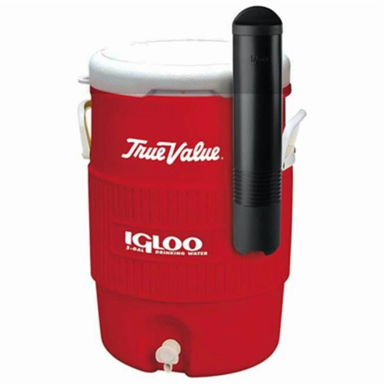 Igloo 5 Gallon Ice Chest Water Cooler with Cup Dispenser, Red - Walmart.com