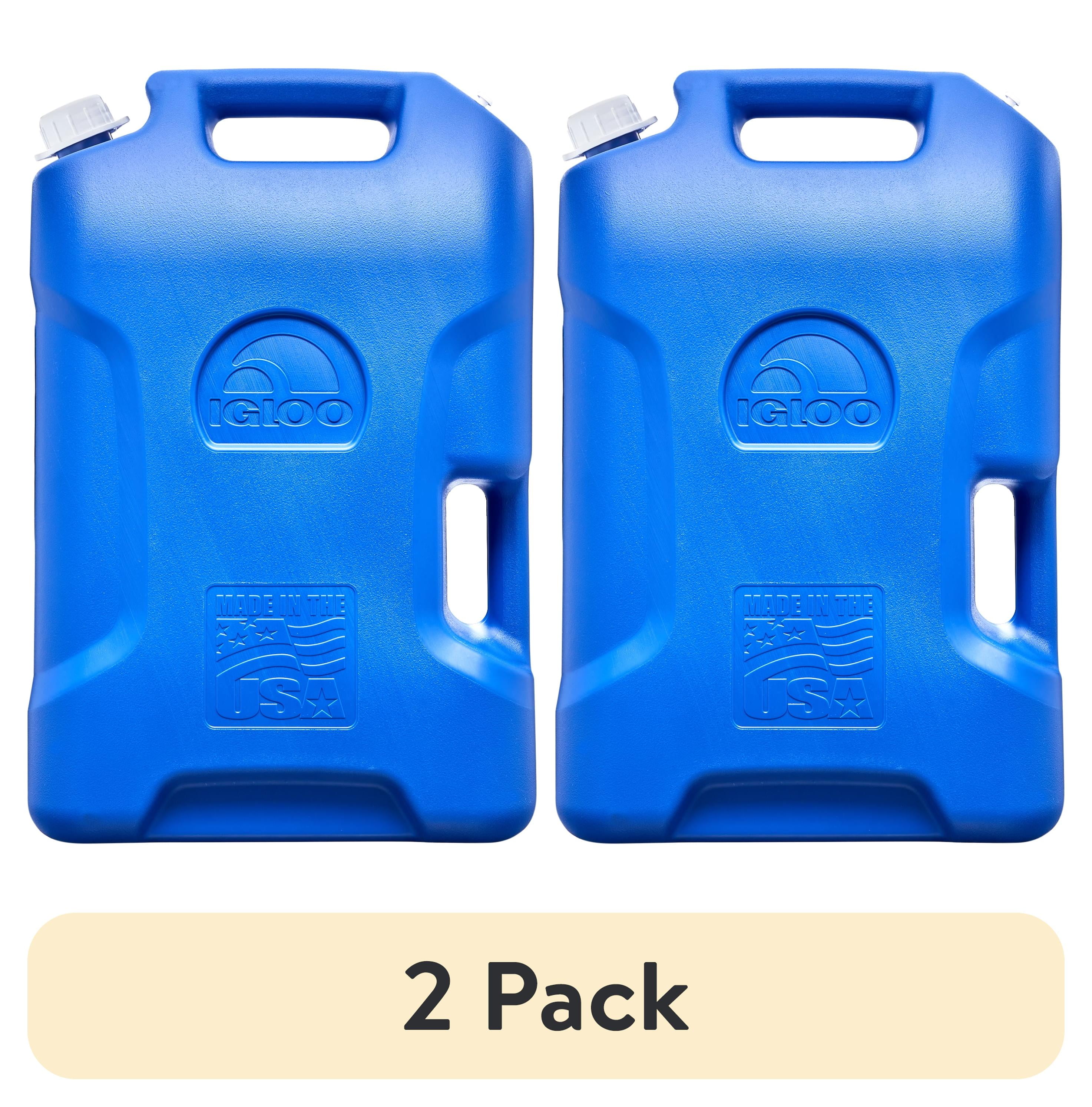 (2 pack) Igloo 6 Gallon Camping Water Storage Container, Blue - Walmart.com