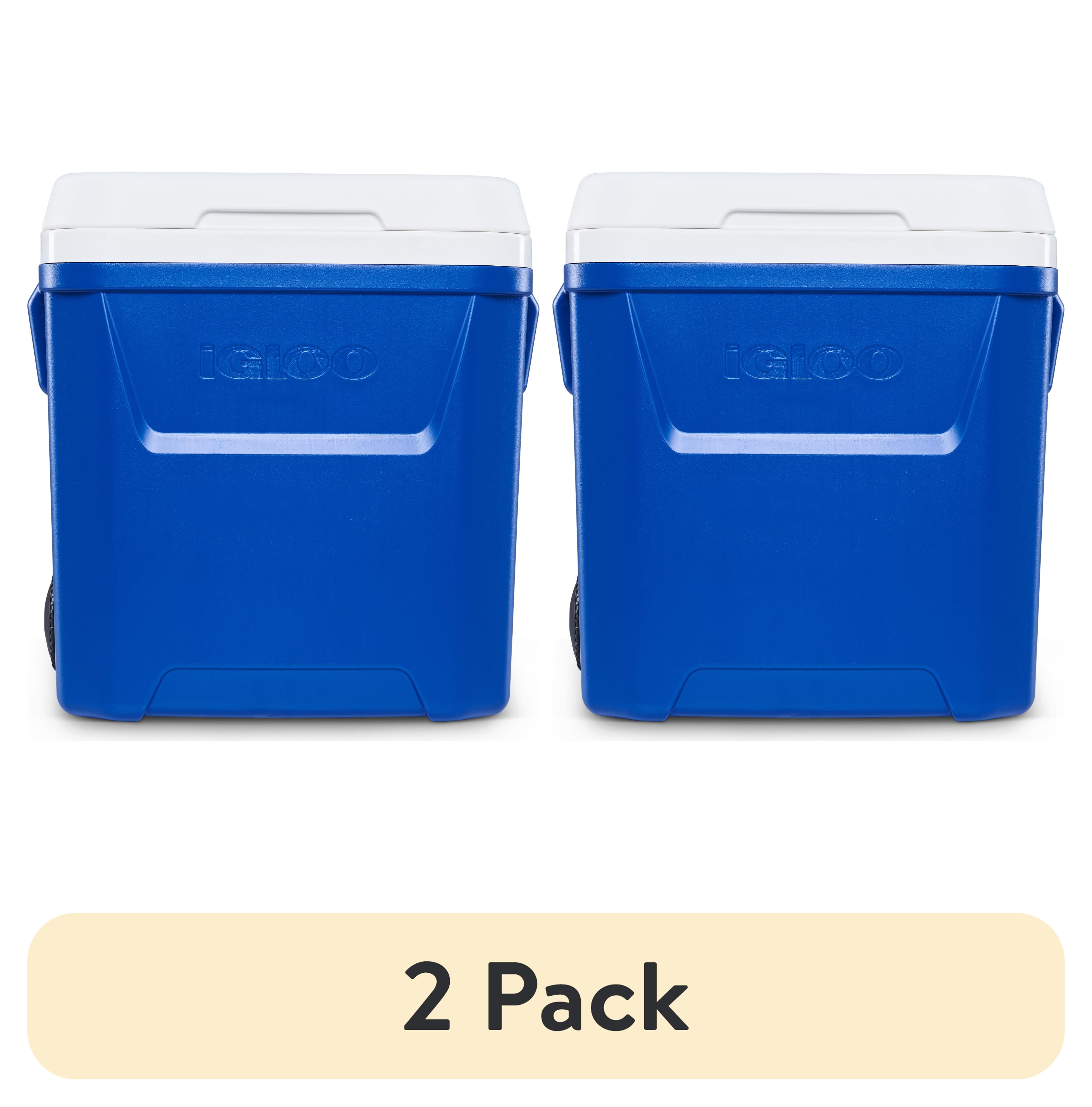 (2 pack) Igloo 60 QT Laguna Ice Chest Cooler with Wheels, Blue - Walmart.com